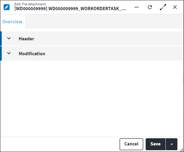 File Attachment Screen